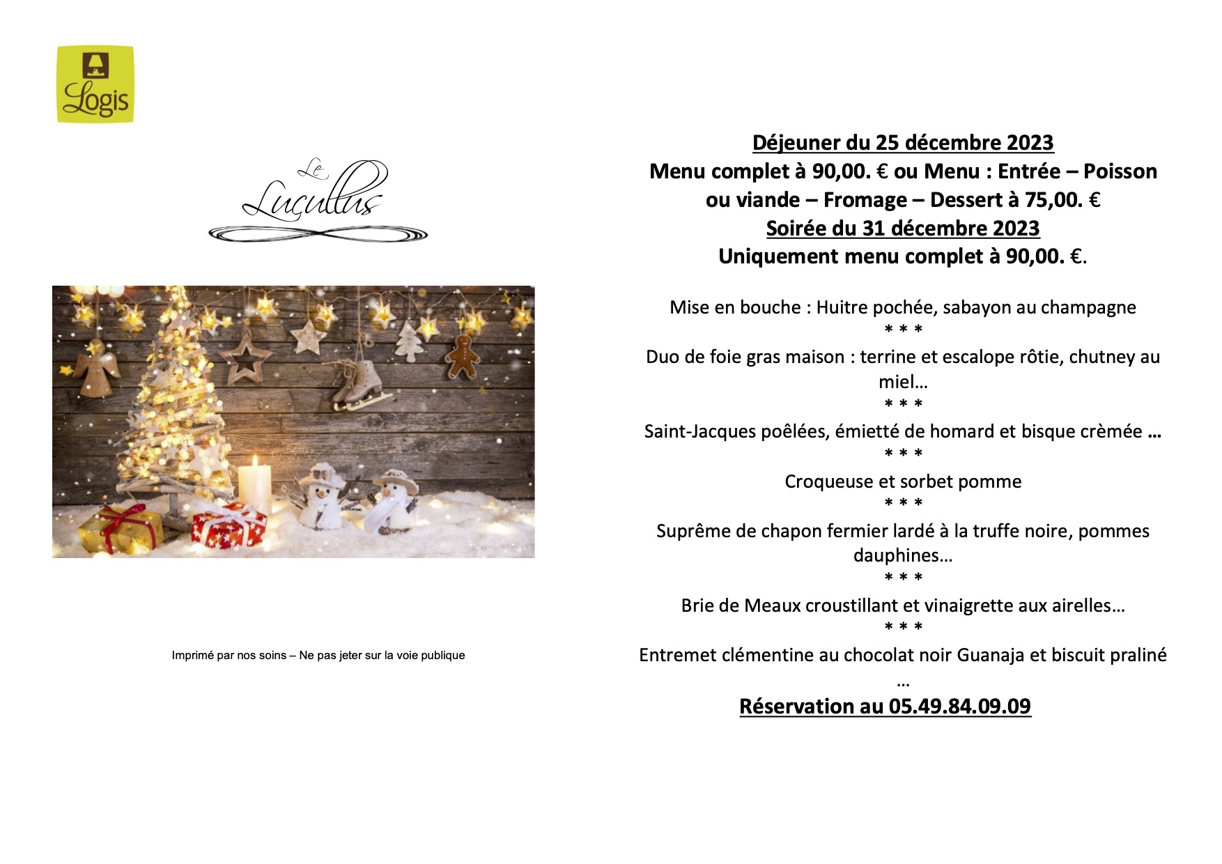 Menus et cartes | Hotel restaurant Le Lucullus à Montmorillon